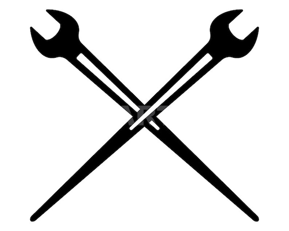 Crossed Spud Wrenches