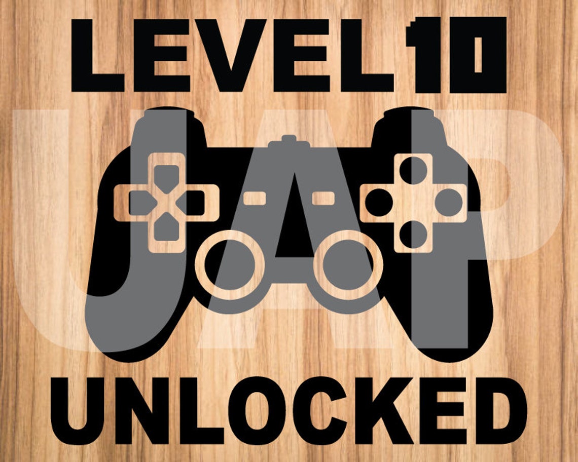 Level 10 Unlocked Svg Clipart image Cricut Svg image Dxf | Etsy