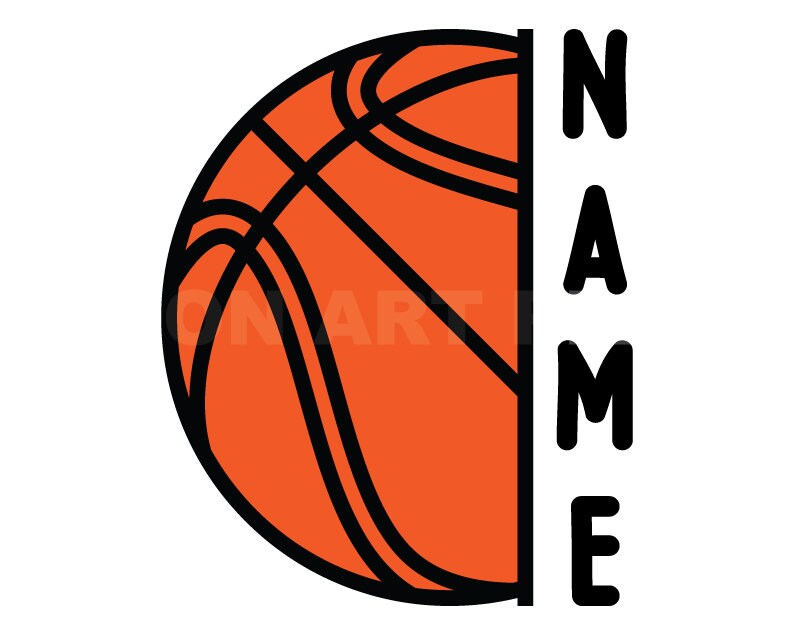 Half Basketball Svg Clipart Image Cricut Svg Image Dxf Pdf - Etsy Canada