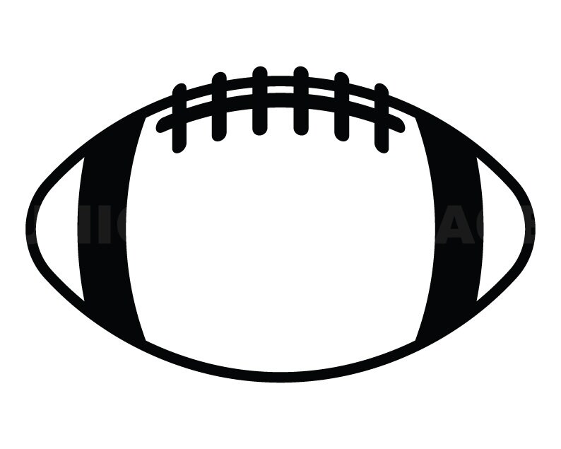 Football SVG Football Clipart Football Silhouette Cut File, 47% OFF
