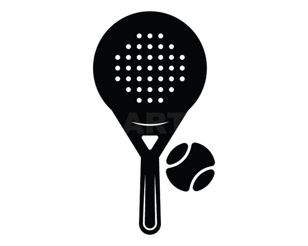 Raqueta de pádel Svg Tennis Ball Svg Imagen prediseñada - Etsy España