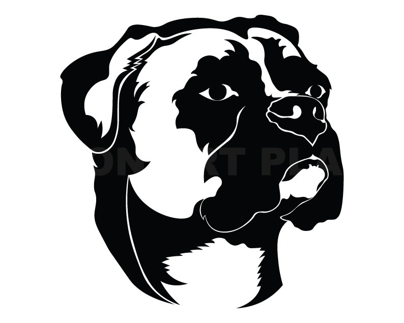 Boxer Dog Svg 05 Clipart Image, Cricut Svg Image, Dxf, Pdf, Eps, Jpg ...