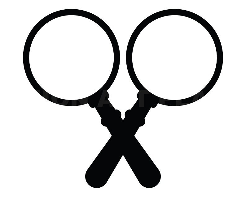 Crossed Magnifying Glasses Svg Clipart Image, Cricut Svg Image, Dxf ...