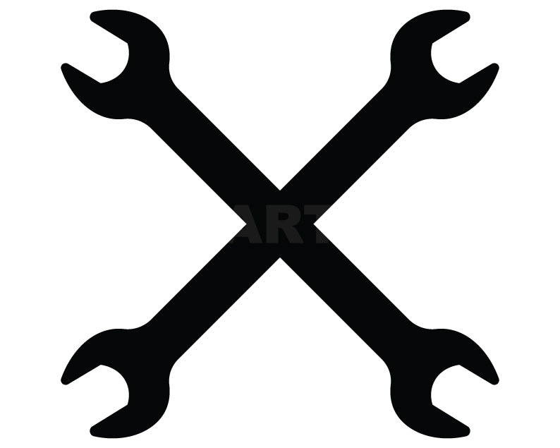 Crossed Spanners Svg Clipart Image Cricut Svg Image Dxf | Etsy