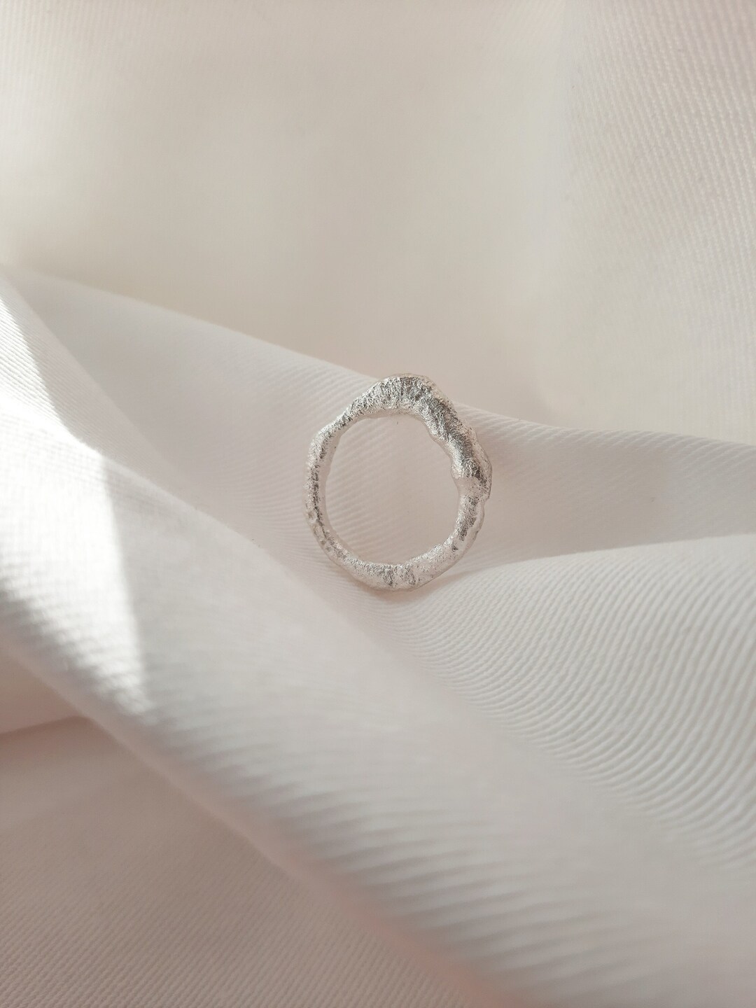 Reticulated Ring/melted Ring/organic Shape/natural/rustic Jewellery ...