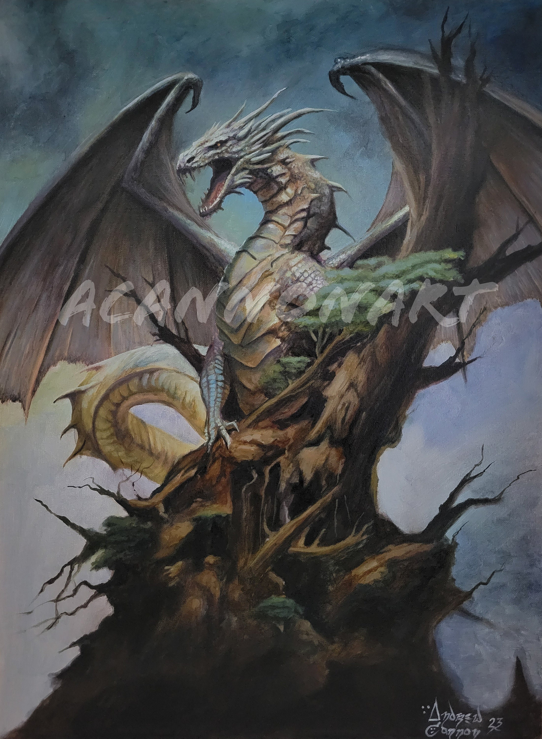 Print Reproduction of Dragon's Roost - Etsy