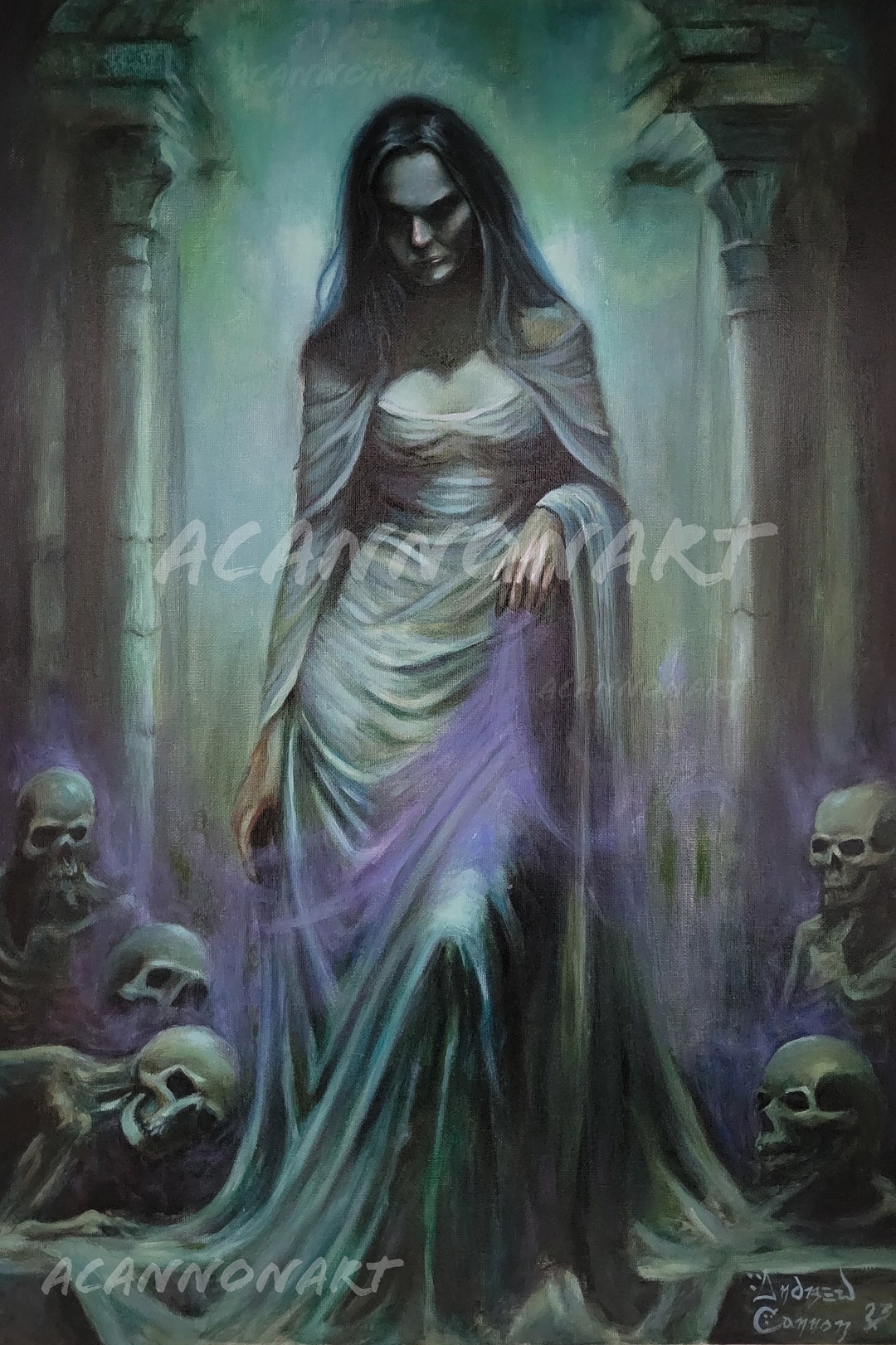 Necromancer, Print Reproduction of the Original Oil Painting. - Etsy