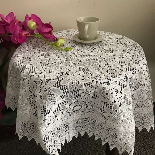 Square Table Topper - Etsy