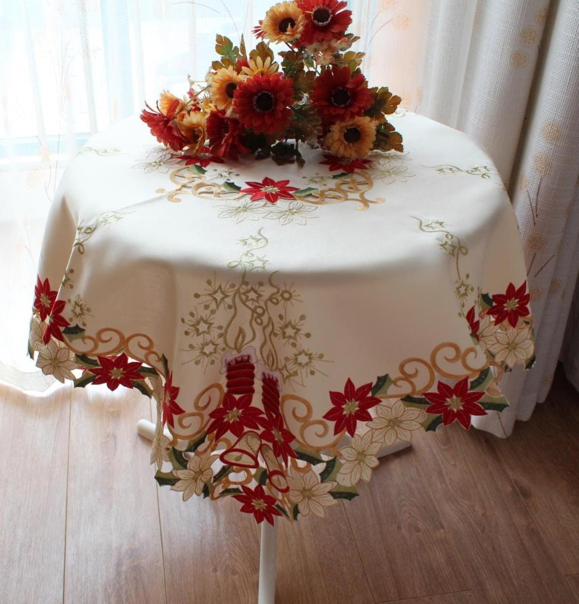 AMT Gorgeous Golden Thread Embroidery Christmas Holiday - Etsy