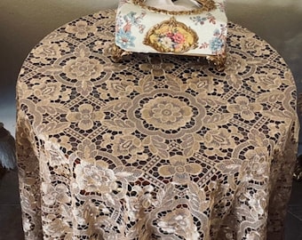 Elegant Round Tablecloth - Etsy