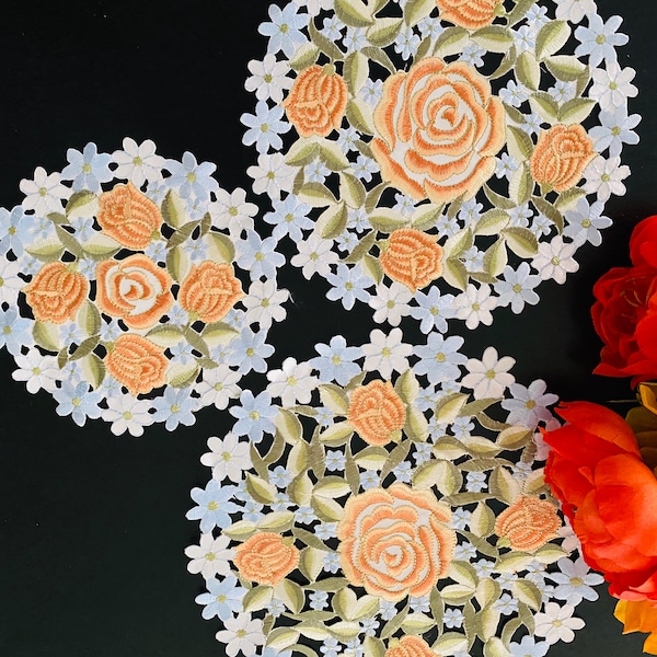 Embroidered Doilies - Etsy