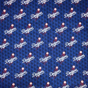 Dodgers Cotton Fabric - Etsy