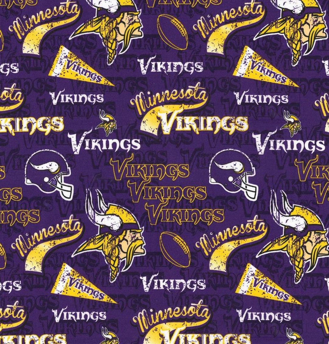 Vikings Cotton Fabric 58” Wide Cut to Order - Etsy