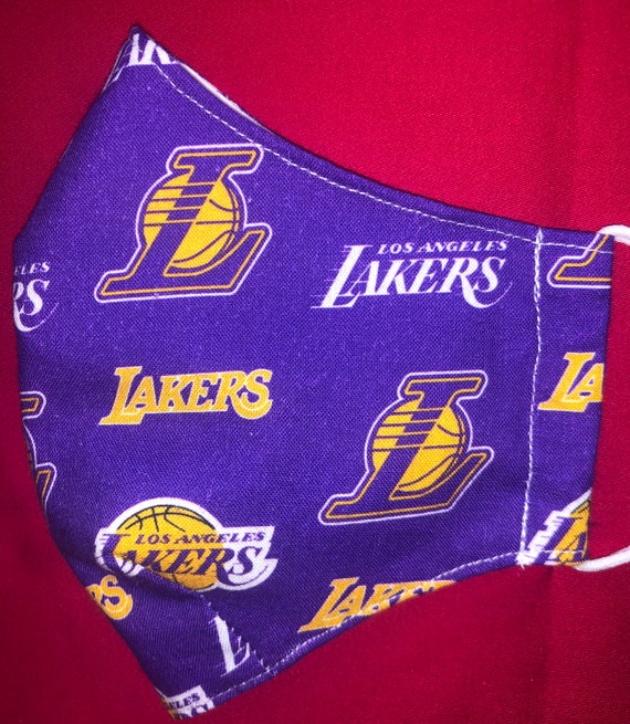 NBA Lakers/Kings/Spurs/Trailblazers/Raptors Cotton Face Mask 3 | Etsy