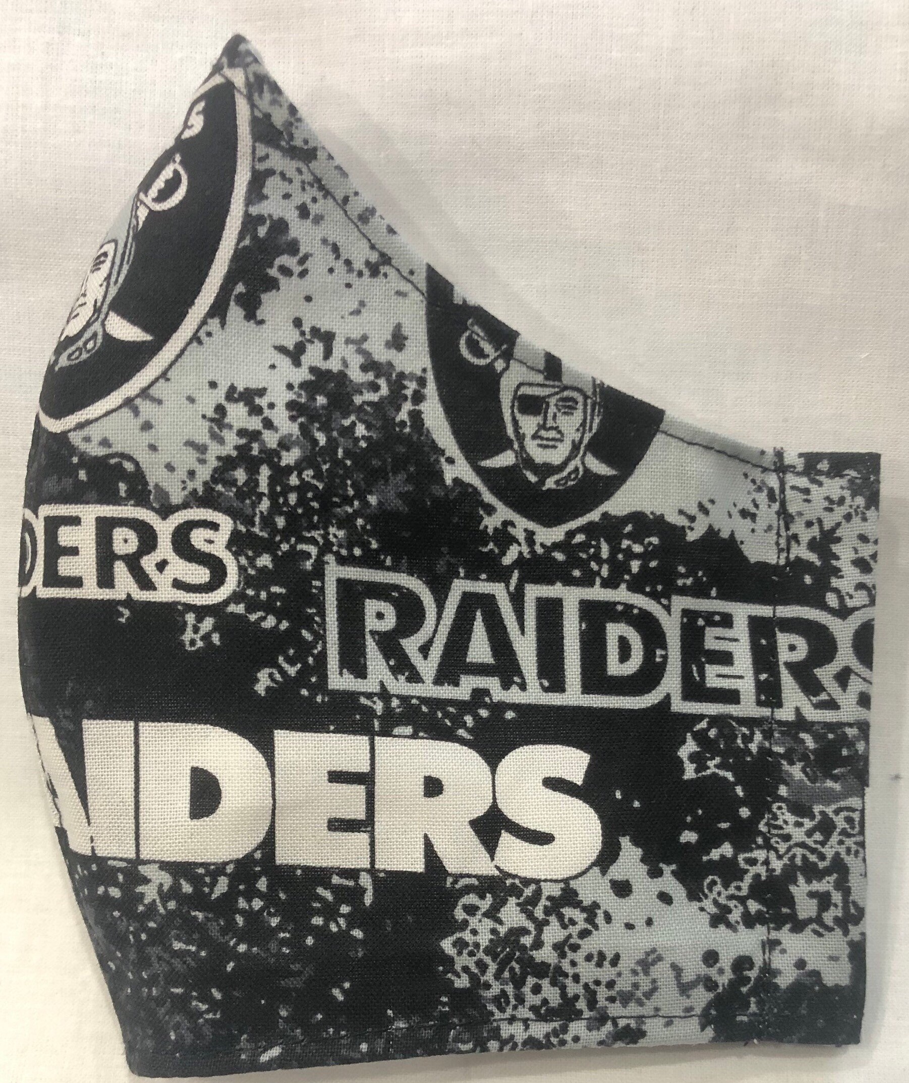 Raiders Face Mask 3 Layers Cotton with filter pocket and | Etsy