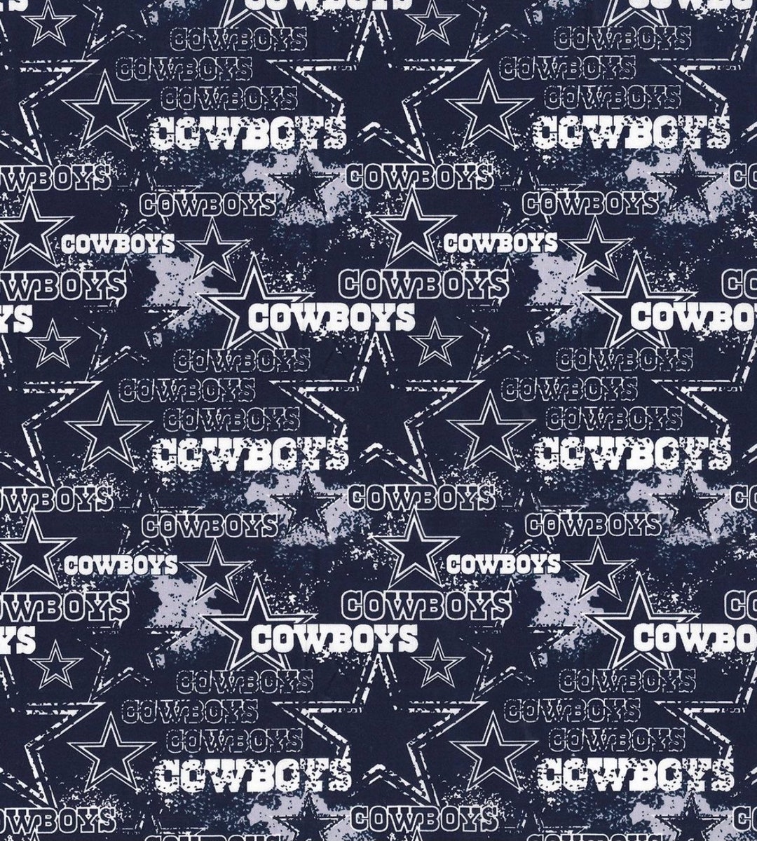 Dallas Cowboys Cotton Fabric Blocks Navy or Camo - Etsy
