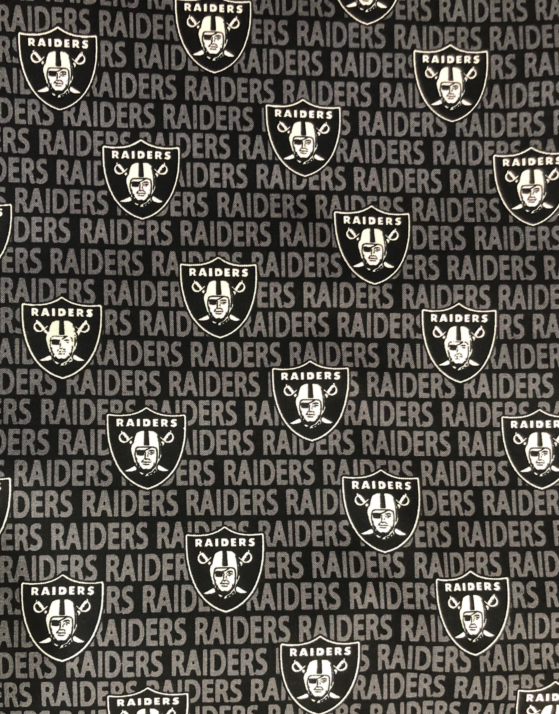 LV Raiders /silver&black Mini Print Cotton Fabric - Etsy