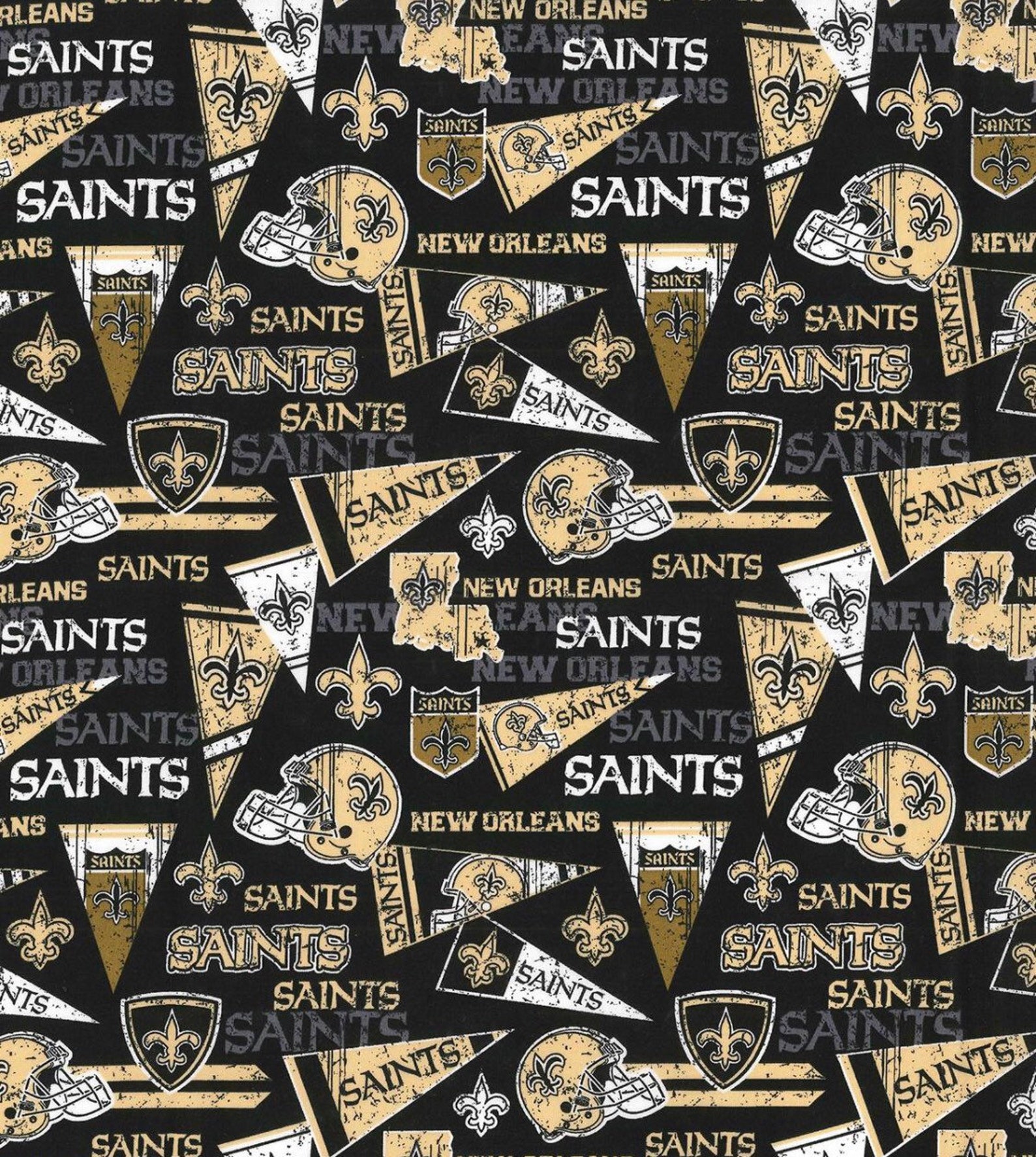 Saints Cotton Fabric - Etsy