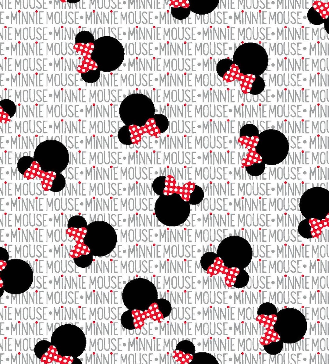 Minnie Mouse, Mickey, Cotton Fabric - Etsy