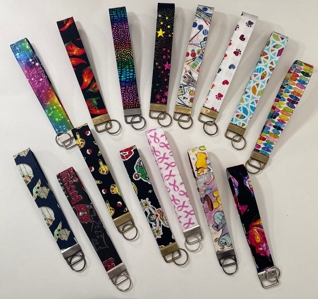 Key Fob Cotton Custom Order Disney, NFL, MLB, Happry Potter 7”x1”. - Etsy