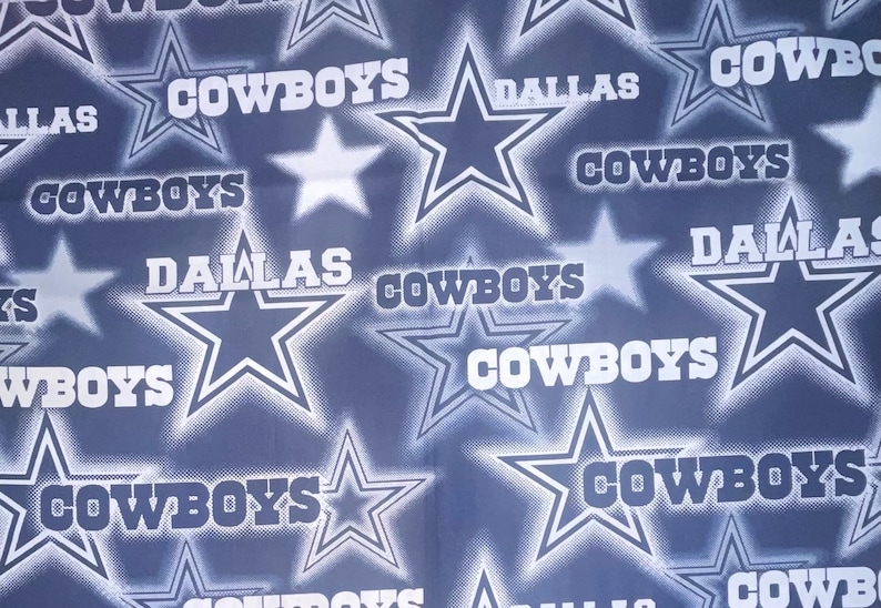 Dallas Cowboys Cotton Fabric Blocks, Navy, or Camo - Etsy