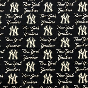 NY Yankees Cotton Fabric - Etsy