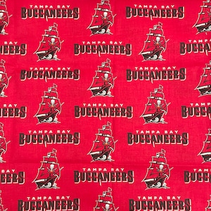 Buccaneers Cotton Fabric - Etsy