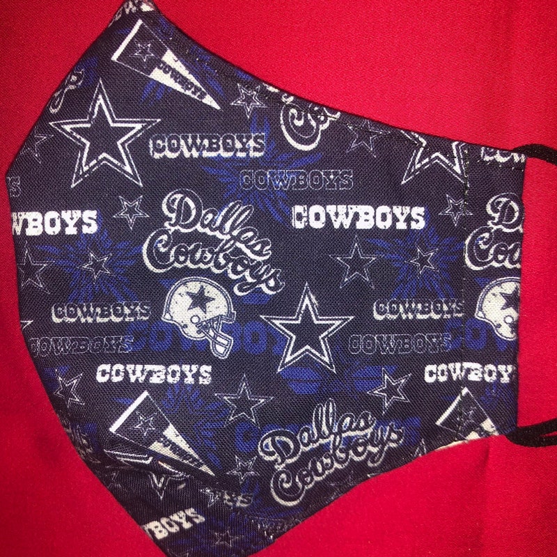 Dallas Cowboys Face Mask - Etsy