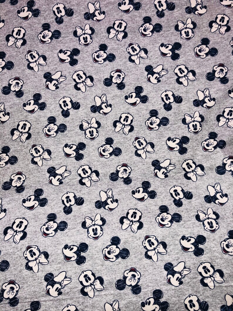 Minnie Mouse Mickey Cotton Fabric | Etsy