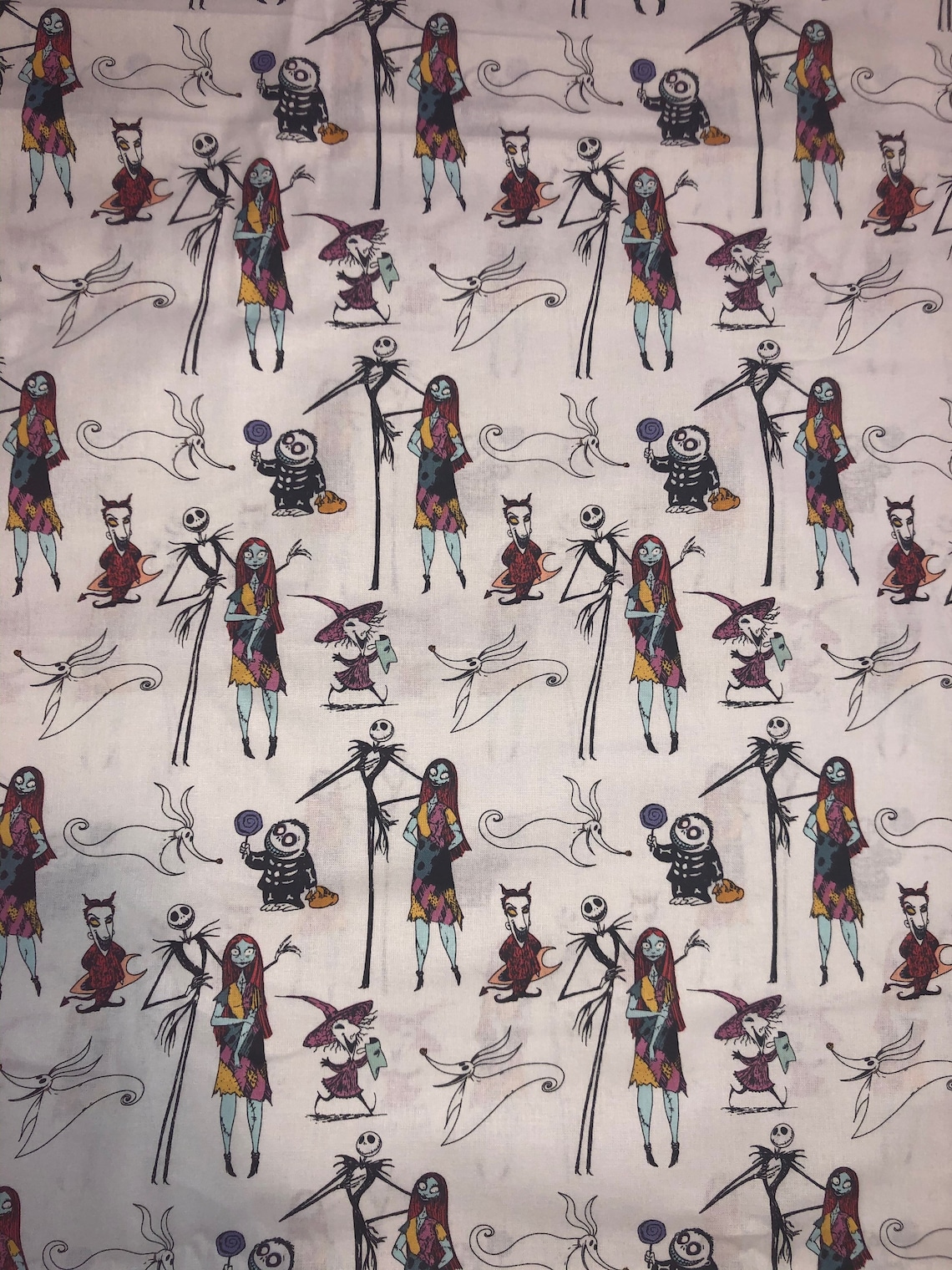 Nightmare Before Christmas Cotton Fabric - Etsy