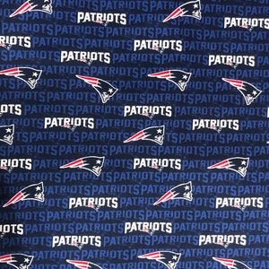 New England Patriots Cotton Fabric 44”-58” Width - Etsy