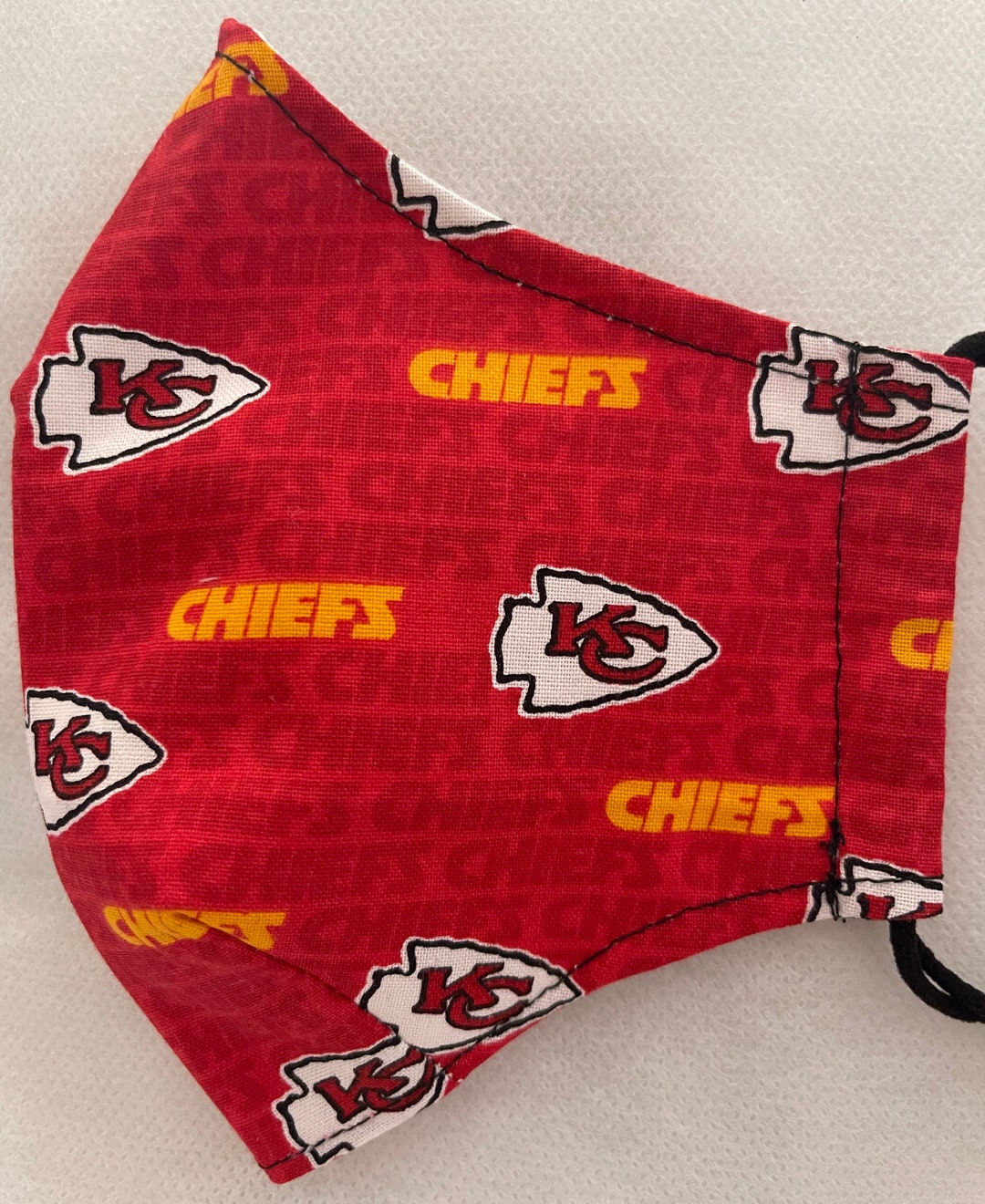 Kansas City Chiefs Facemask 100% Cotton 3 Layers With Filter Pocket and ...