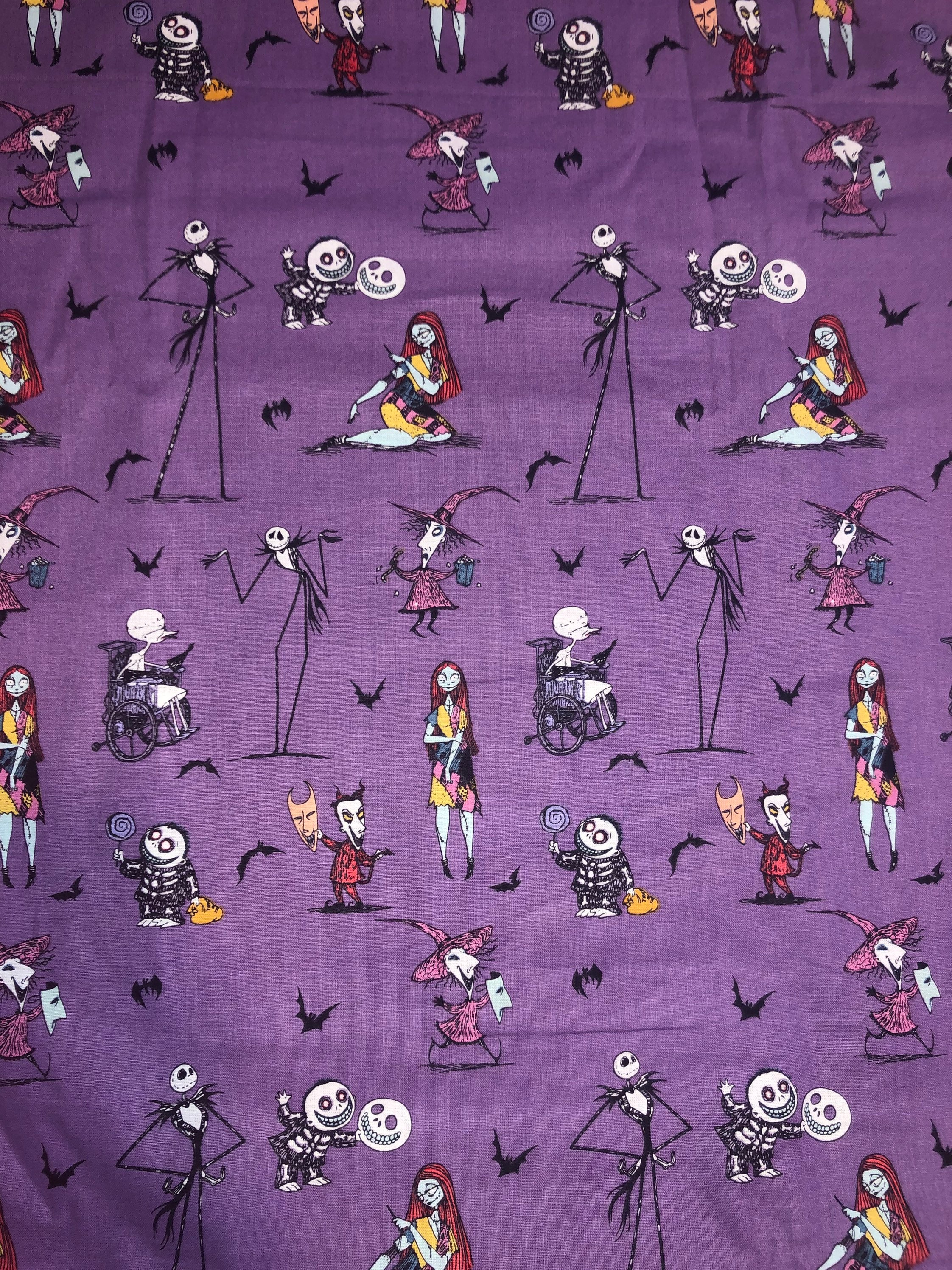 Nightmare Before Christmas Cotton Fabric - Etsy.de