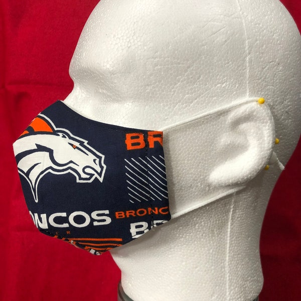 Mens Broncos Face Mask - Etsy