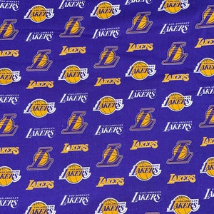 Los Angeles Lakers Cotton Fabric 44”/56”width - Etsy