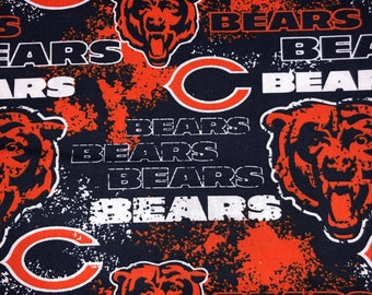 NFL Chicago Bears Dot Cotton Fabric by the Yard 70329D - Etsy