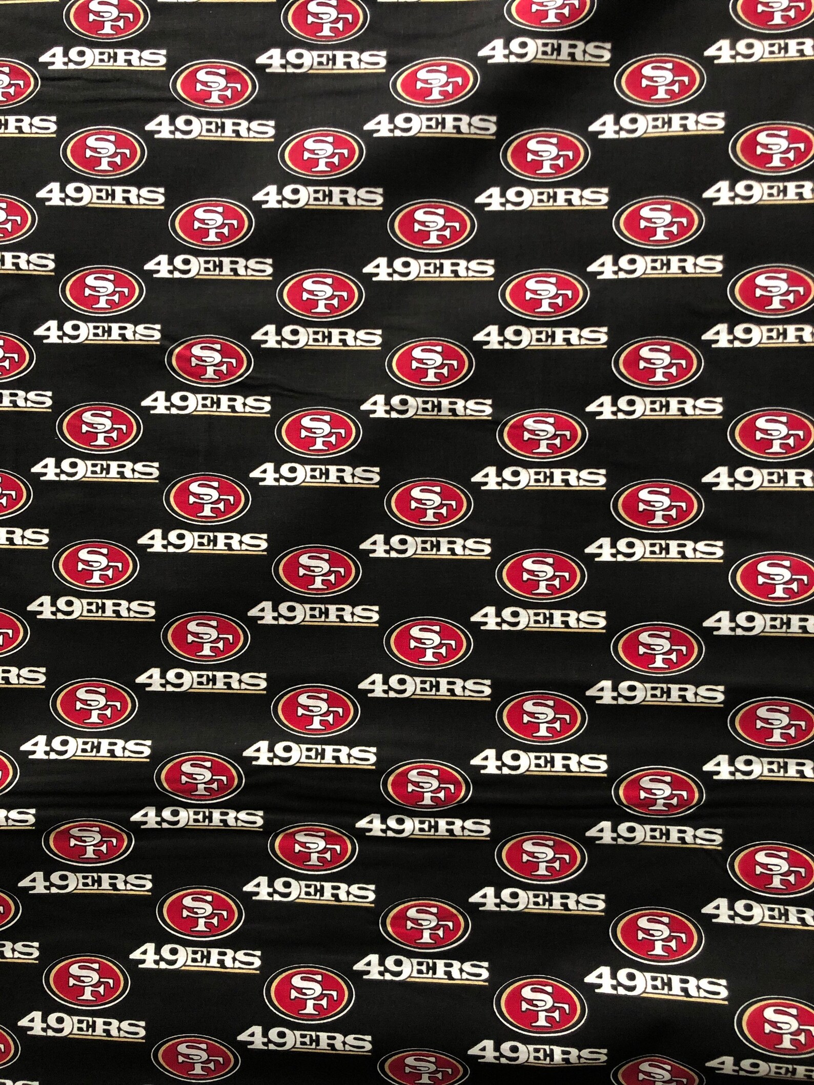 SF 49ers Cotton Print Fabric | Etsy