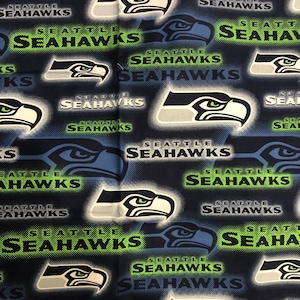 Seattle Seahawks Cotton Fabric - Etsy