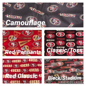 SF 49ers Cotton Print Fabric - Etsy
