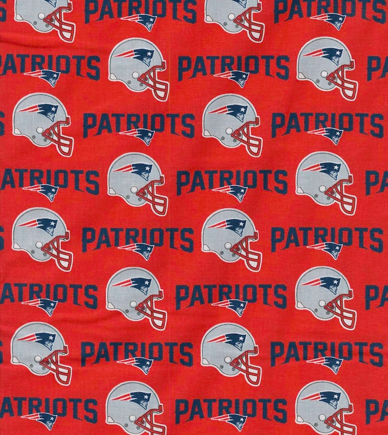 New England Patriots Cotton Fabric 44”-58” Width - Etsy