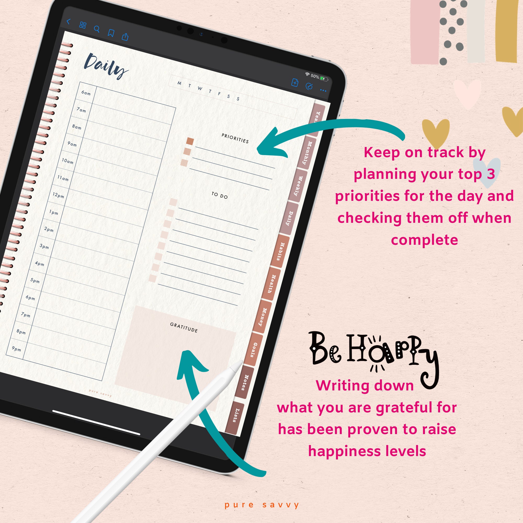 Tuscan Summer Themed Digital Life Planner for Goodnotes and Notability ...