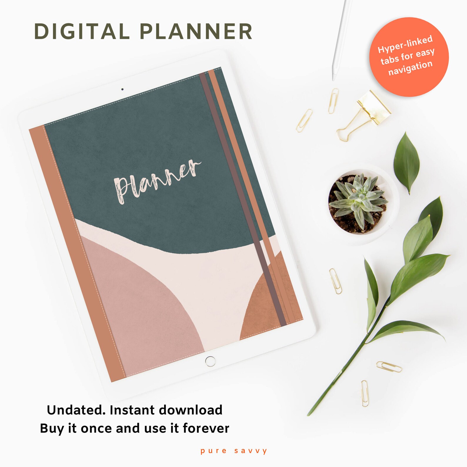 Tuscan Summer Themed Digital Life Planner for Goodnotes and Notability ...