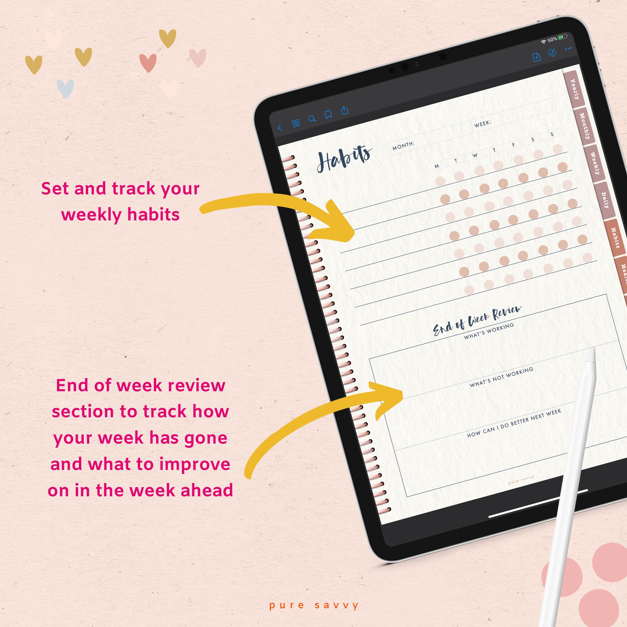 Tuscan Summer Themed Digital Life Planner for Goodnotes and Notability ...