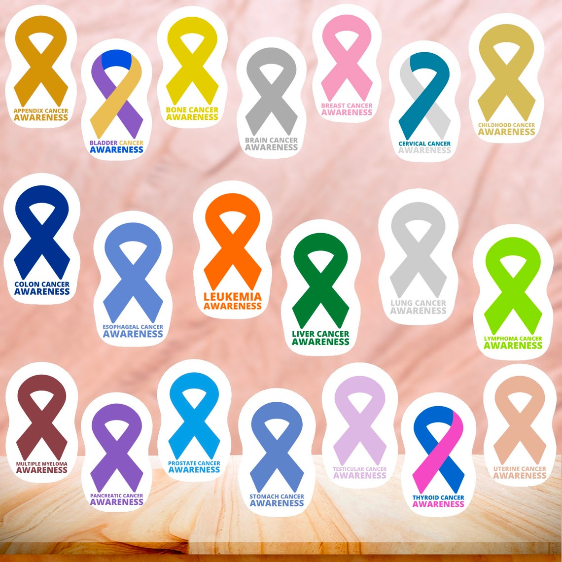 Cancer Sticker Cancer Awareness Collection Waterproof Vinyl | Etsy