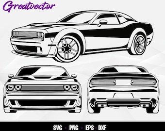 Dodge scat pack svg - Etsy Österreich