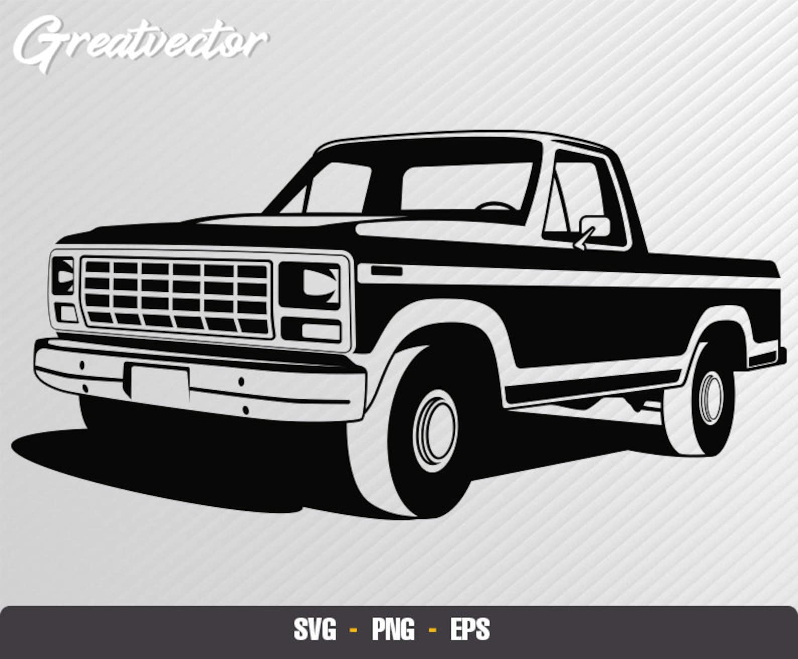 1980 Pickup Truck SUV F 100 Vector F150 Pickup Car - Etsy