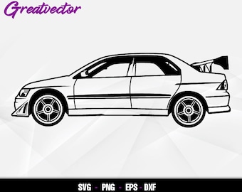 Evolution Lancer Svg - Etsy