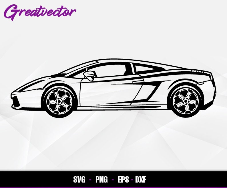 2003-2013 Lambo Gallardo L EPS SVG PNG Dxf L Vector Art - Etsy