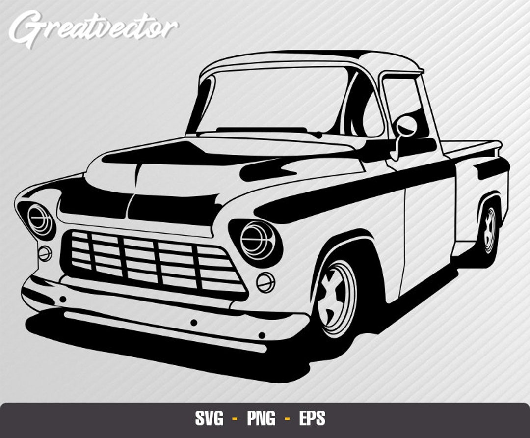 1955 Pickup Truck SUV - F 150 Vector - F150 Pickup - Car Vector - Car ...