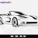 Corvette Convertible C8 2021 EPS SVG PNG Dxf Vector File - Etsy
